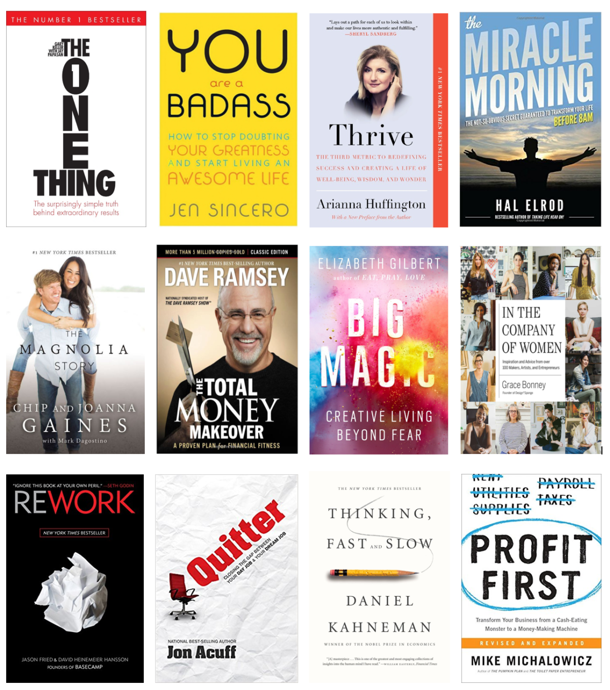 12 Inspirational Books for Entrepreneurs & Creatives | Beginning in the ...