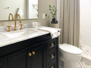 Warming up our Guest Bathroom w/Valspar | Beginning in the Middle